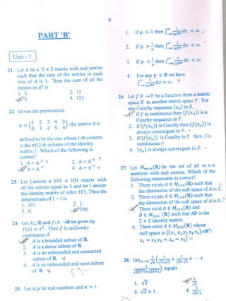 Csir ugc-net-math-june-2014 question paper | PDF