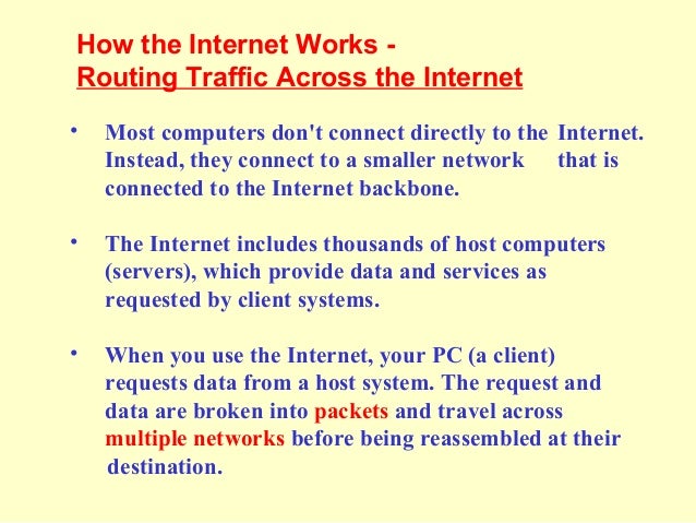 How the internet works