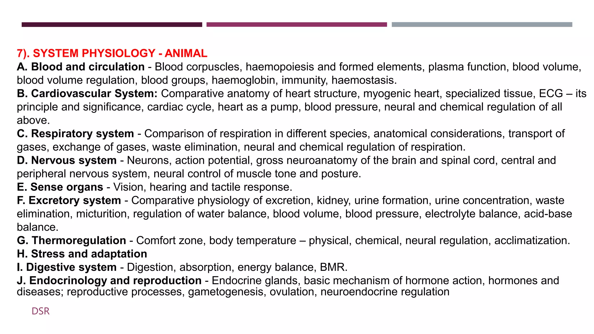 Csir lifescience syllabus | PPTX