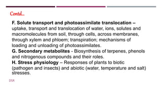 Csir lifescience syllabus | PPTX