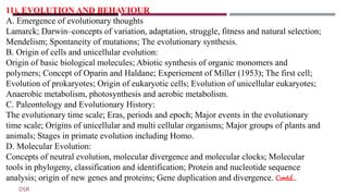 Csir lifescience syllabus | PPTX
