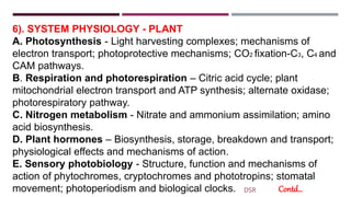Csir lifescience syllabus | PPTX