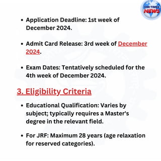 CSIR NET December 2024 Exam: All You Need to Know | PDF