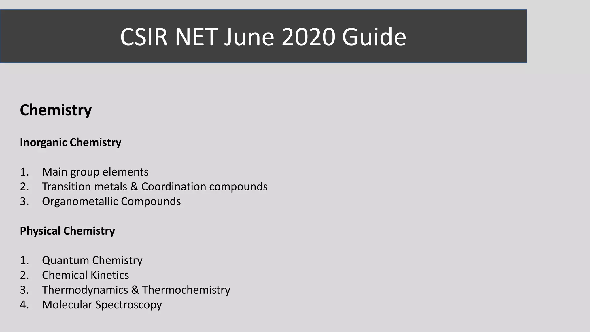 Csir Net June 2020 Preparation Guide Ppt