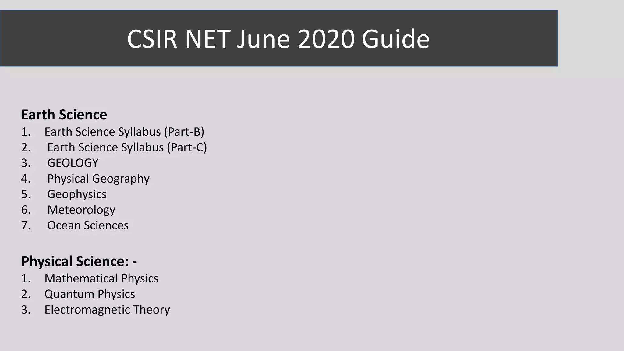 Csir Net June 2020 Preparation Guide | PPTX
