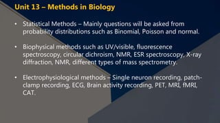 CSIR NET Life Science Important Topics | PPTX