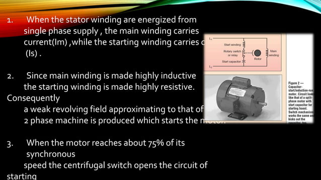 CAPACITIVE START INDUCTIVE RUN(CSIR) MOTOR PPT | PPTX