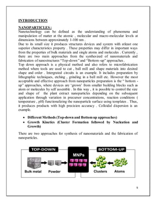 FORMATION OF NANOPARTICLES FROM PLANT EXTRACT | DOCX