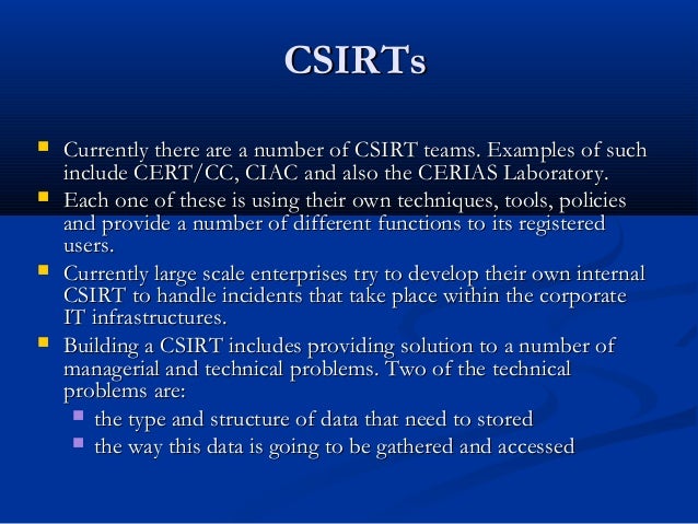 Meletis Belsis -CSIRTs