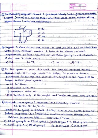 CSIR UGC NET General Aptitude (Solved Question Papers) | PDF