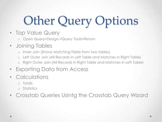 Csis110 trzos-c1 ms access | PPT