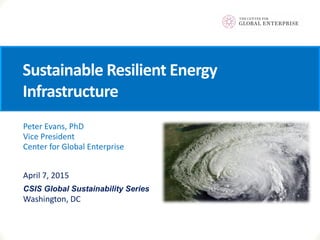 Sustainable Resilient Energy Infrastructure | PPT
