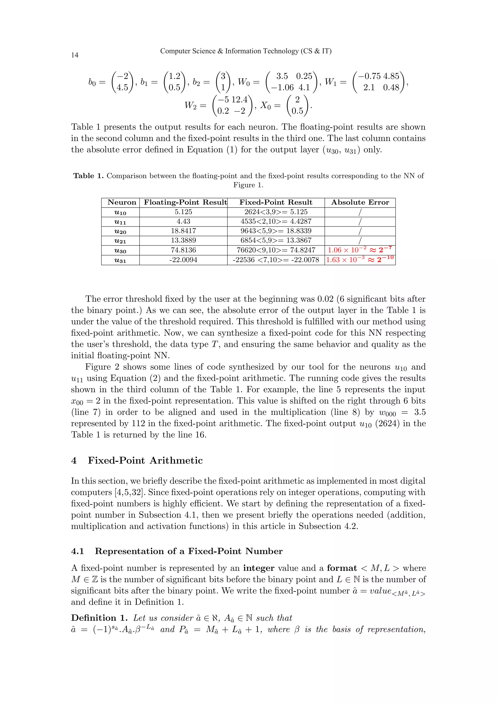 Fixed-Point Code Synthesis for Neural Networks | PDF