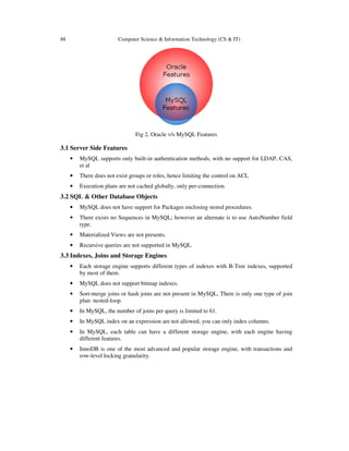 MIGRATION OF AN OLTP SYSTEM FROM ORACLE TO MYSQL AND COMPARATIVE PERFORMANCE EVALUATION | PDF