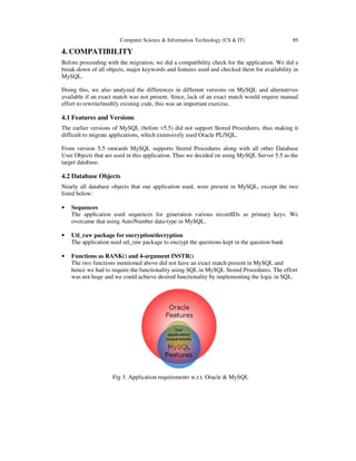 MIGRATION OF AN OLTP SYSTEM FROM ORACLE TO MYSQL AND COMPARATIVE PERFORMANCE EVALUATION | PDF
