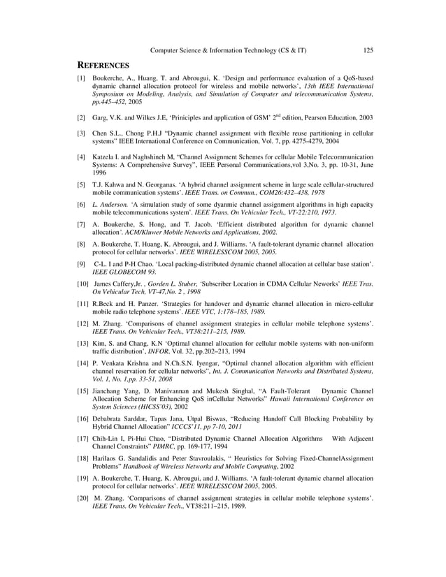 A DISTRIBUTED DYNAMIC CHANNEL ALLOCATION IN CELLULAR COMMUNICATION | PDF