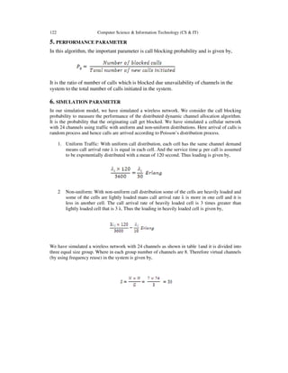 A DISTRIBUTED DYNAMIC CHANNEL ALLOCATION IN CELLULAR COMMUNICATION | PDF