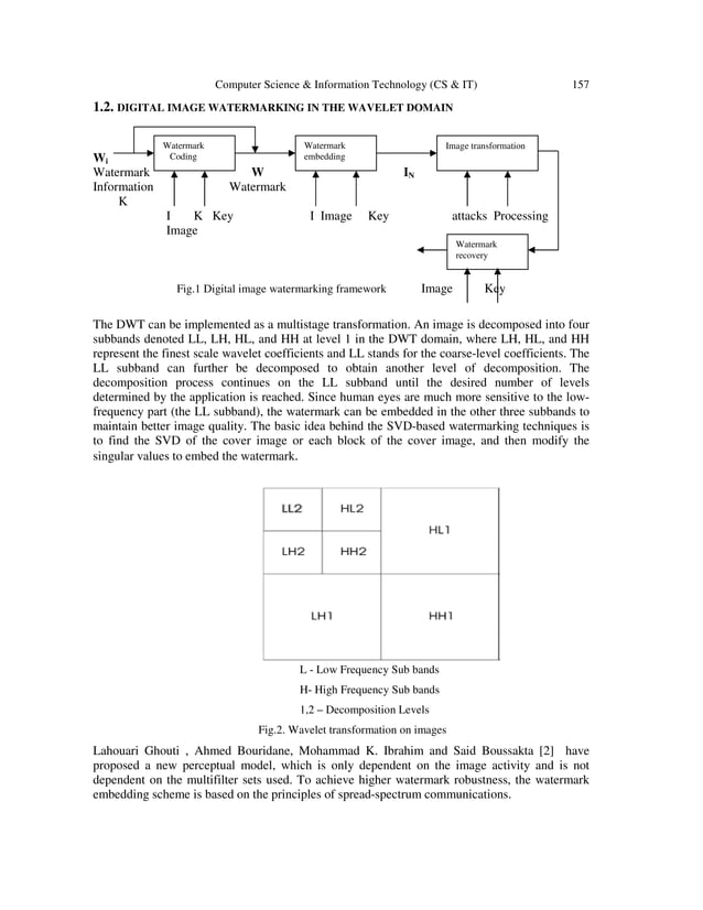 SVD Based Robust Digital Watermarking For Still Images Using Wavelet Transform | PDF