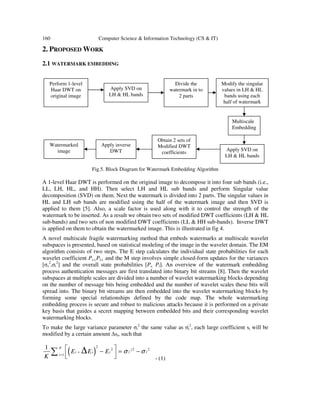 SVD Based Robust Digital Watermarking For Still Images Using Wavelet Transform | PDF