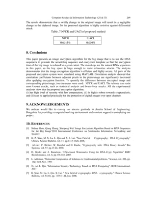 An Uncompressed Image Encryption Algorithm Based on DNA Sequences | PDF