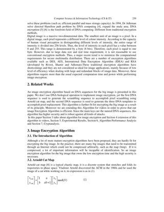 An Uncompressed Image Encryption Algorithm Based on DNA Sequences | PDF