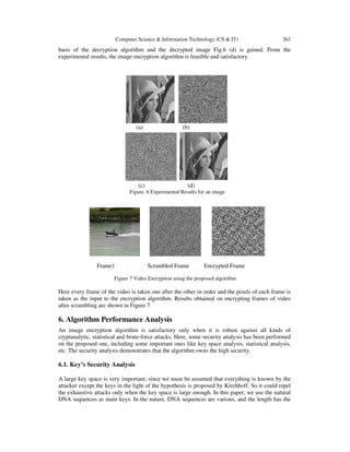 An Uncompressed Image Encryption Algorithm Based on DNA Sequences | PDF