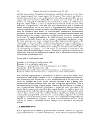 LANE CHANGE DETECTION AND TRACKING FOR A SAFE-LANE APPROACH IN REAL ...