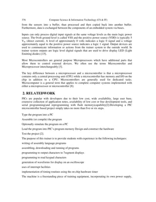 IMPLEMENTATION OF USER INTERFACE FOR MICROPROCESSOR TRAINER | PDF