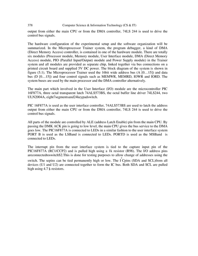 IMPLEMENTATION OF USER INTERFACE FOR MICROPROCESSOR TRAINER | PDF