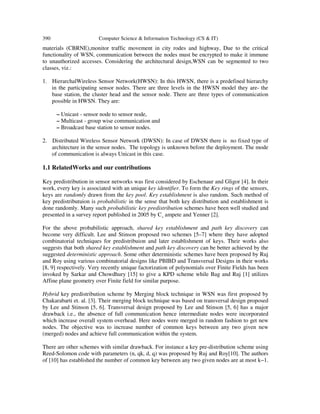 Full Communication in a Wireless Sensor Network by Merging Blocks of a Key Predistribution using ...