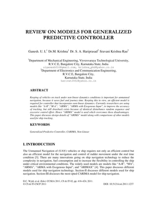 REVIEW ON MODELS FOR GENERALIZED PREDICTIVE CONTROLLER | PDF | Technology & Computing