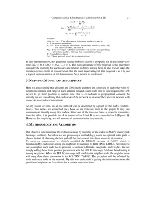 MOBILITY AWARE ROUTING PROTOCOL IN AD-HOC NETWORK | PDF