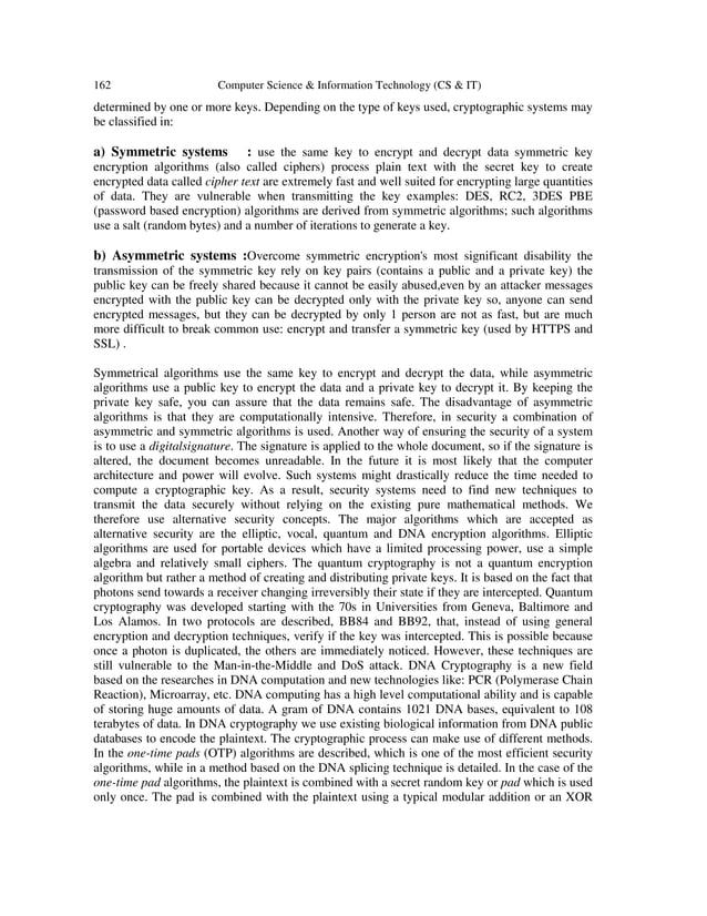 Innovative field of cryptography: DNA cryptography | PDF