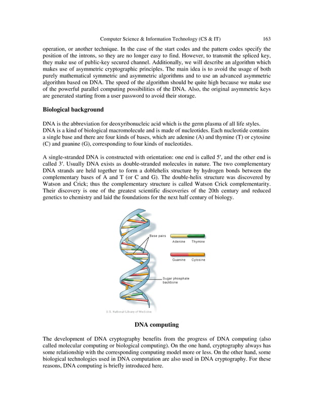 Innovative field of cryptography: DNA cryptography | PDF