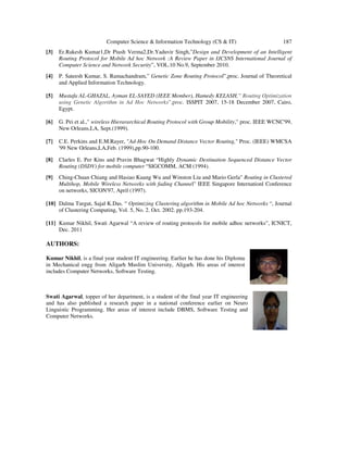 APPLICATION OF GENETIC ALGORITHM IN DESIGNING A SECURITY MODEL FOR MOBILE ADHOC NETWORK | PDF ...