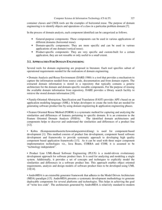 A FRAMEWORK STUDIO FOR COMPONENT REUSABILITY | PDF