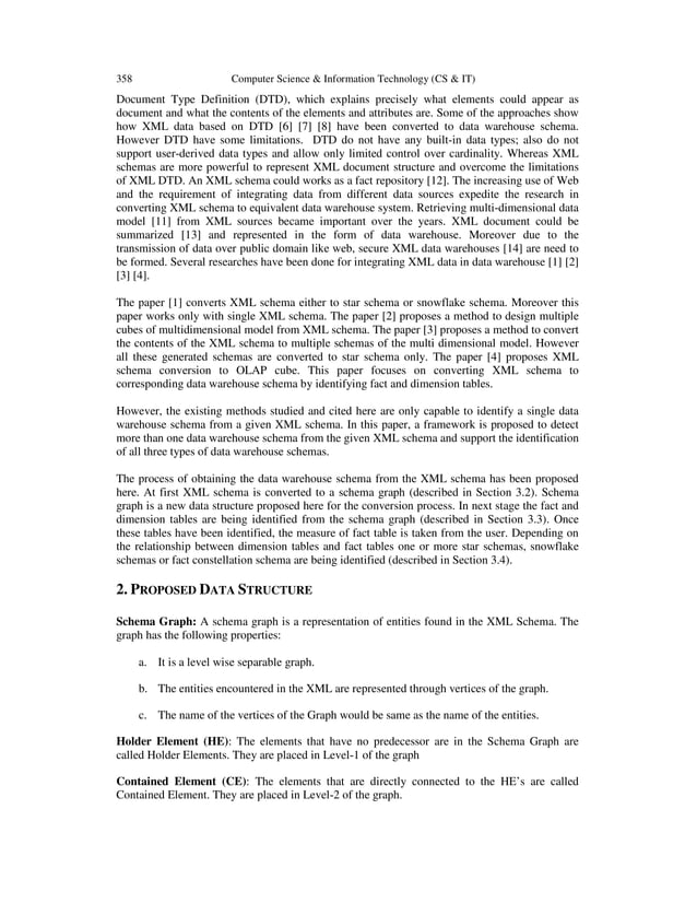 INTEGRATING RELATED XML DATA INTO MULTIPLE DATA WAREHOUSE SCHEMAS | PDF