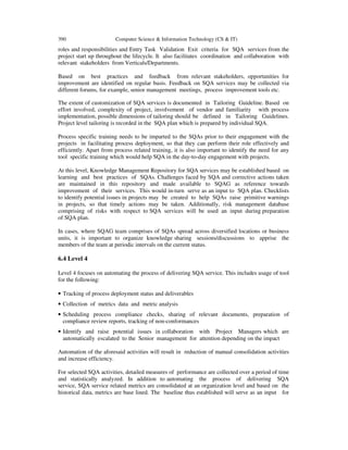 AN INNOVATIVE SQA SERVICE MATURITY MODEL USING CMMI AND ITIL | PDF