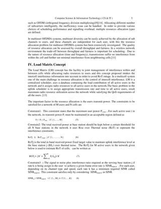 RESOURCE ALLOCATION TECHNIQUE USING LOAD MATRIX METHOD IN WIRELESS CELLULAR SYSTEMS | PDF | Free ...