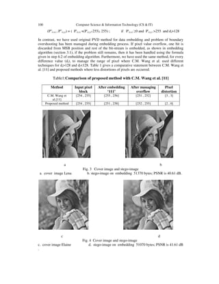 Steganography Using Adaptive Pixel Value Differencing(APVD) of Gray Images Through Exclusion of ...