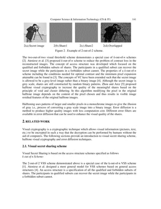 IMPACT OF ERROR FILTERS ON SHARES IN HALFTONE VISUAL CRYPTOGRAPHY | PDF