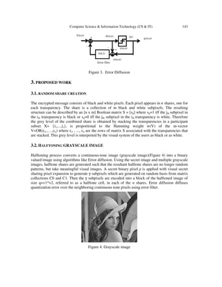 IMPACT OF ERROR FILTERS ON SHARES IN HALFTONE VISUAL CRYPTOGRAPHY | PDF