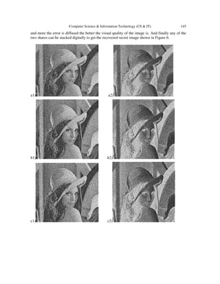 IMPACT OF ERROR FILTERS ON SHARES IN HALFTONE VISUAL CRYPTOGRAPHY | PDF