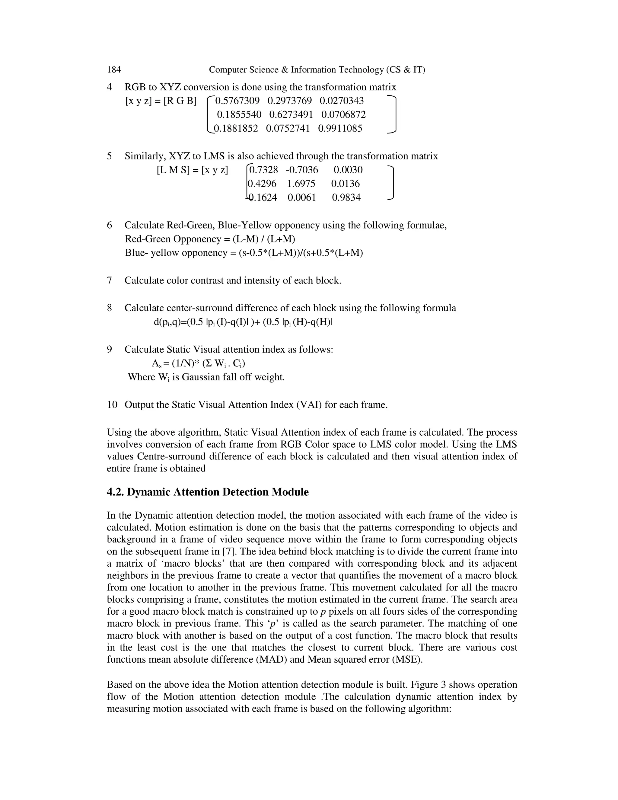 Visual Attention Based Keyframes Extraction And Video Summarization Pdf