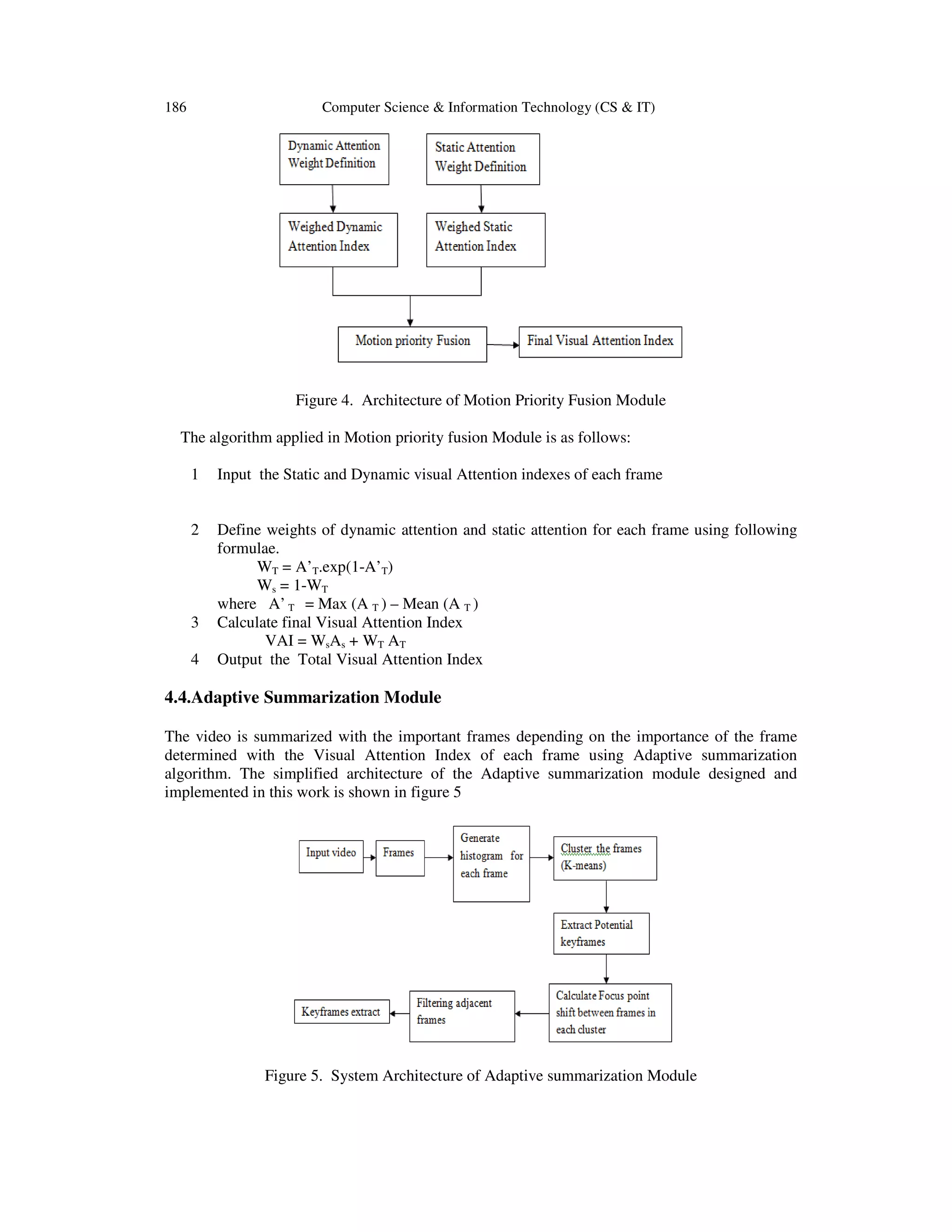 Visual Attention Based Keyframes Extraction And Video Summarization Pdf