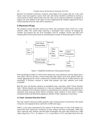 VISUAL ATTENTION BASED KEYFRAMES EXTRACTION AND VIDEO SUMMARIZATION | PDF