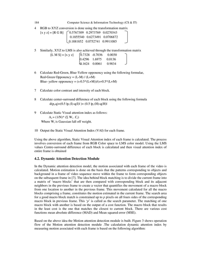 VISUAL ATTENTION BASED KEYFRAMES EXTRACTION AND VIDEO SUMMARIZATION | PDF