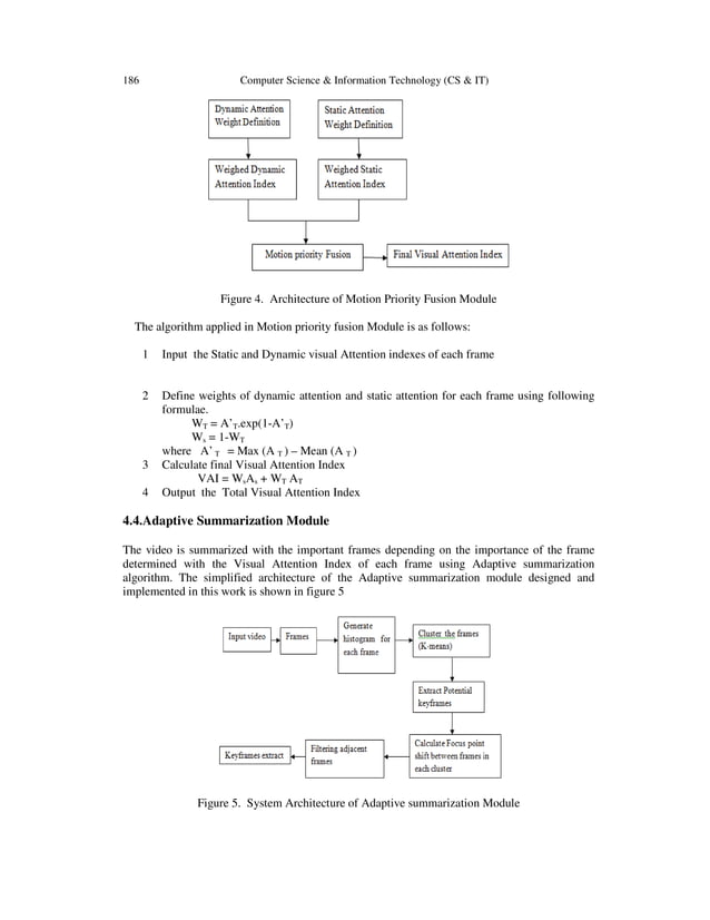 VISUAL ATTENTION BASED KEYFRAMES EXTRACTION AND VIDEO SUMMARIZATION | PDF
