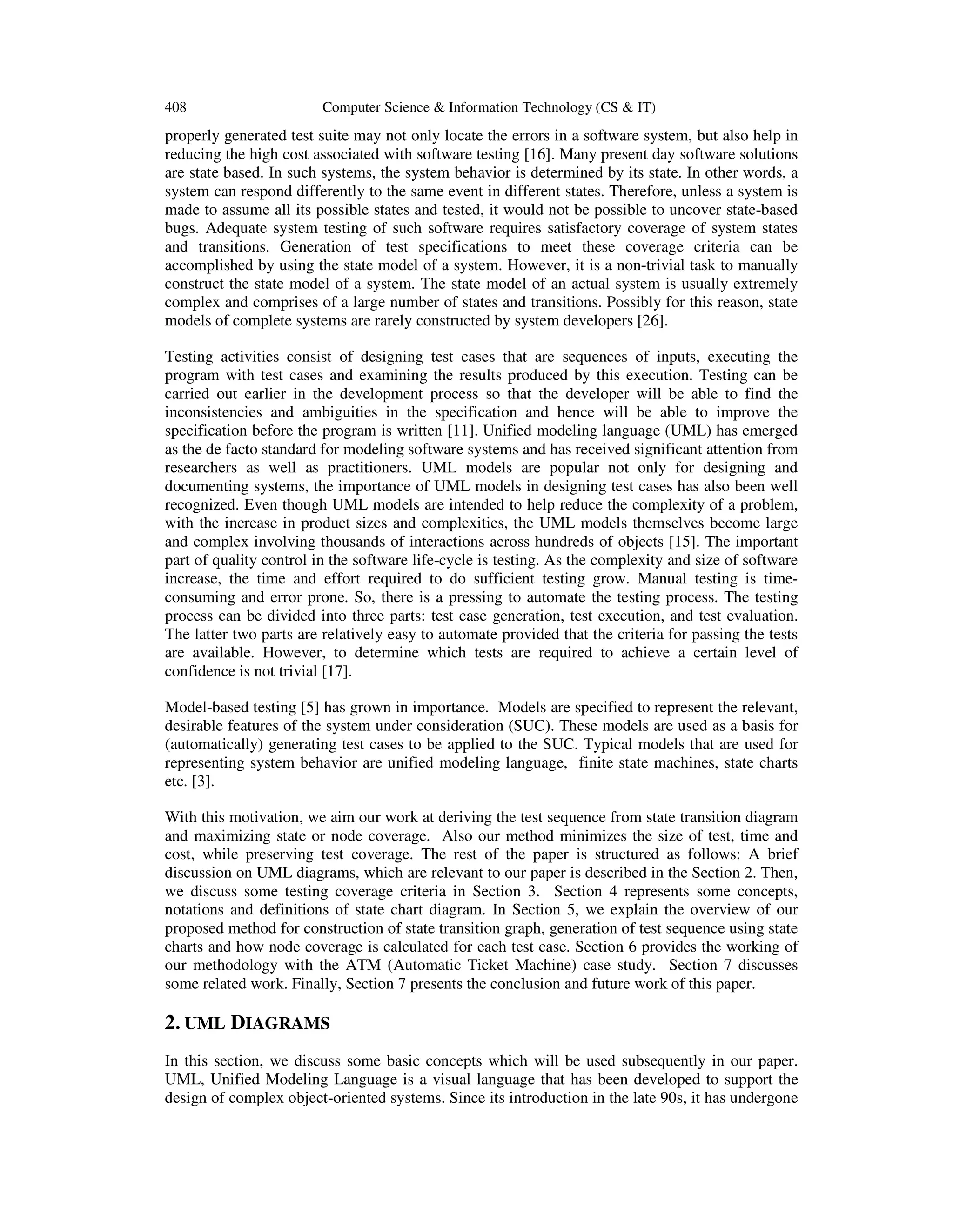 Generation And Optimization Of Test Cases For Object Oriented Software