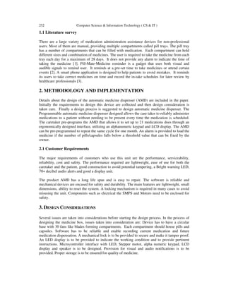 Design of Automatic Medication Dispenser | PDF